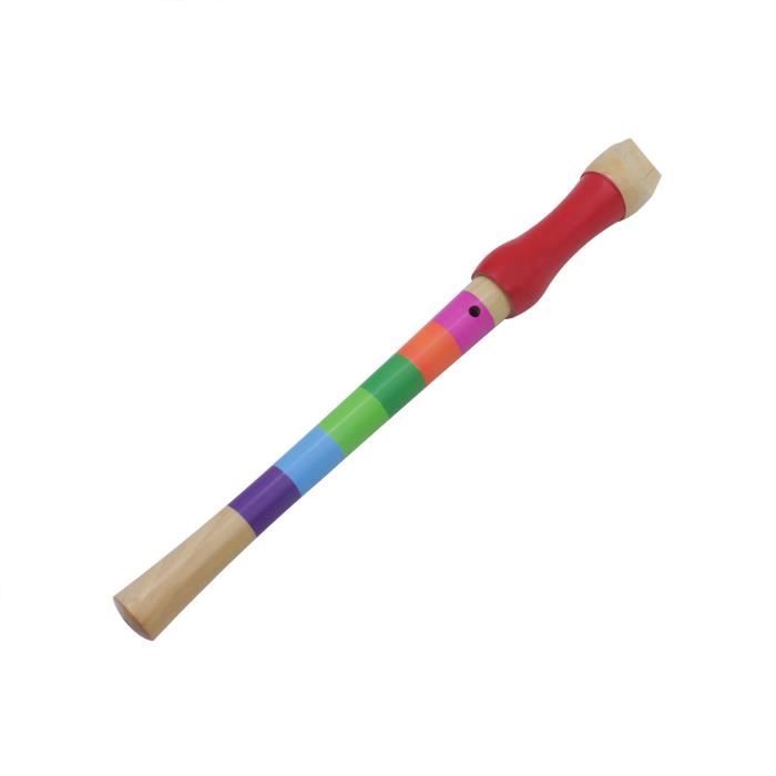 SURENHAP Flûte éducative Jouet éducatif léger de flûte en bois pour la ...