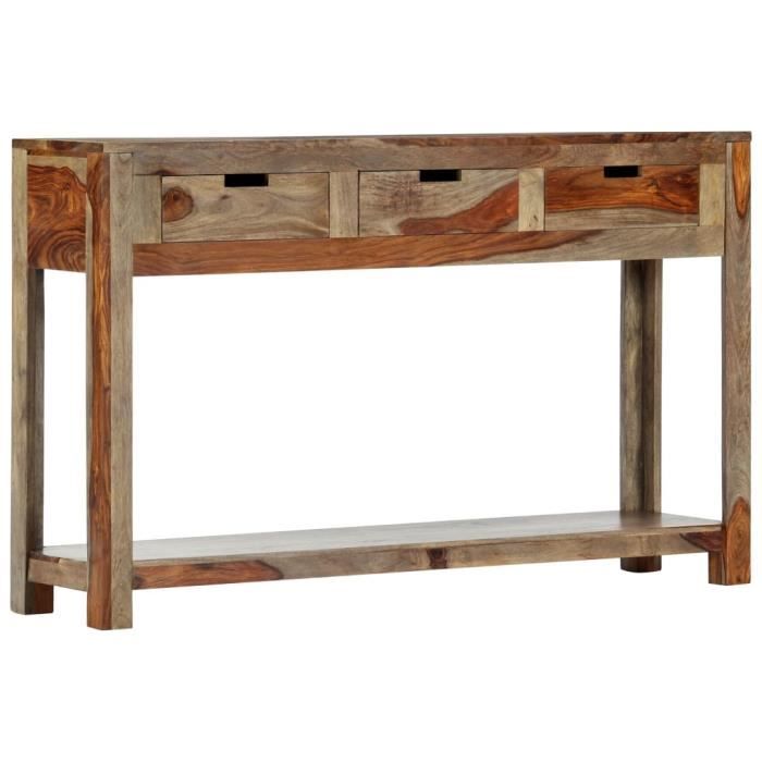 Table console en bois massif de Sesham - VINGVO - SWT(247753) - Marron ...