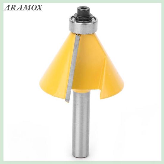 ARAMOX Fraise Routeur Chanfrein Bois 8mm Mèche fraiseuse Bois Menuisier ...