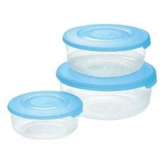 Set 3 contenitori Frigo box tondi Azzurro Lt 1,7-1-0,5 - Cdiscount Maison