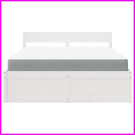 Lit avec tiroirs - KEEN SO - AF89 - Bois massif de pin - Matelas ...