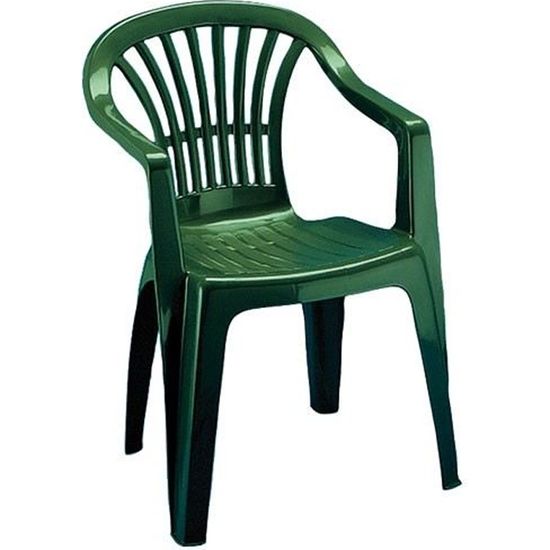 IPAE PROGARDEN - Fauteuil bas dossier empilable Altea vert - Cdiscount Jardin
