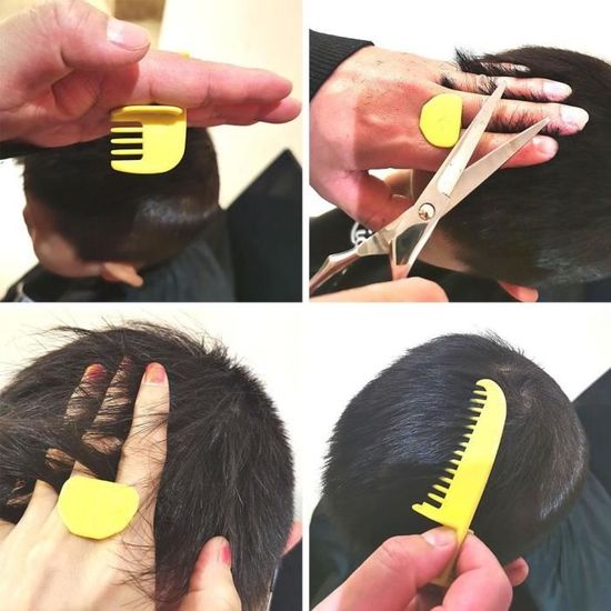 ZHU Kit d'outils de coupe de cheveux, Guides de coupe de cheveux ...