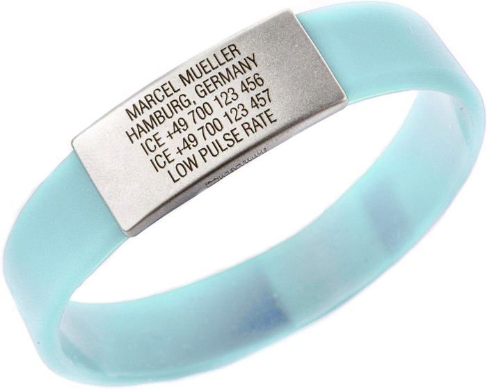 Slim Alerte Médicale Sos Bracelet Personnalisé Id, Bracelet D ...