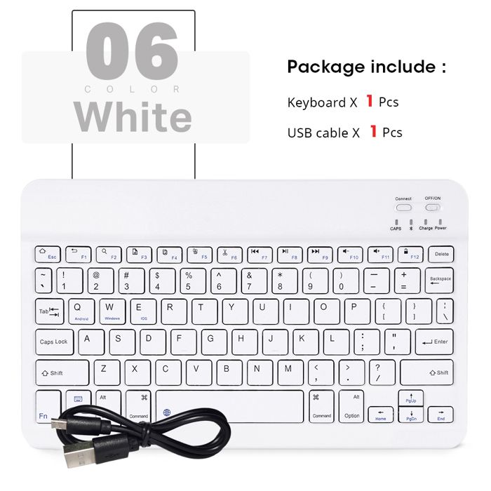 Clavier Bluetooth pour iPad Xiaomi Samsung Huawei tablette ordinateur ...