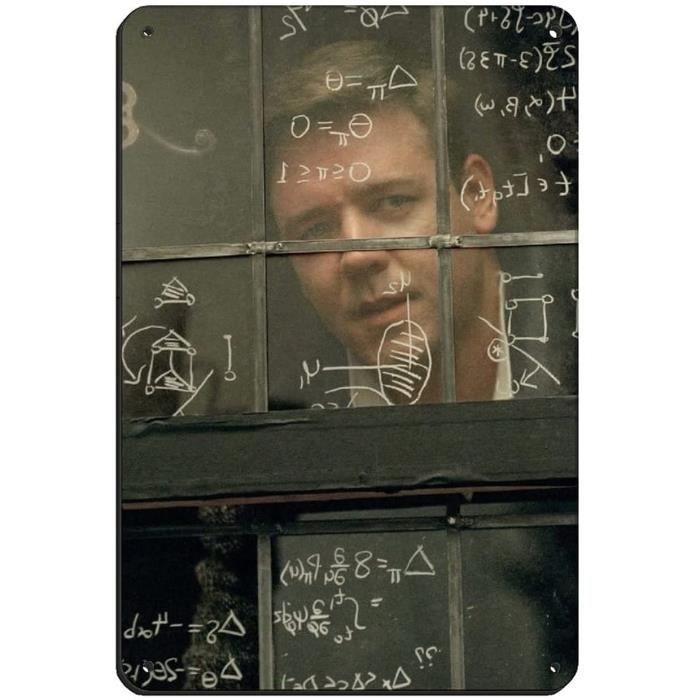 Affiche Western Movies A Beautiful Mind - Plaque métallique - Art rétro ...