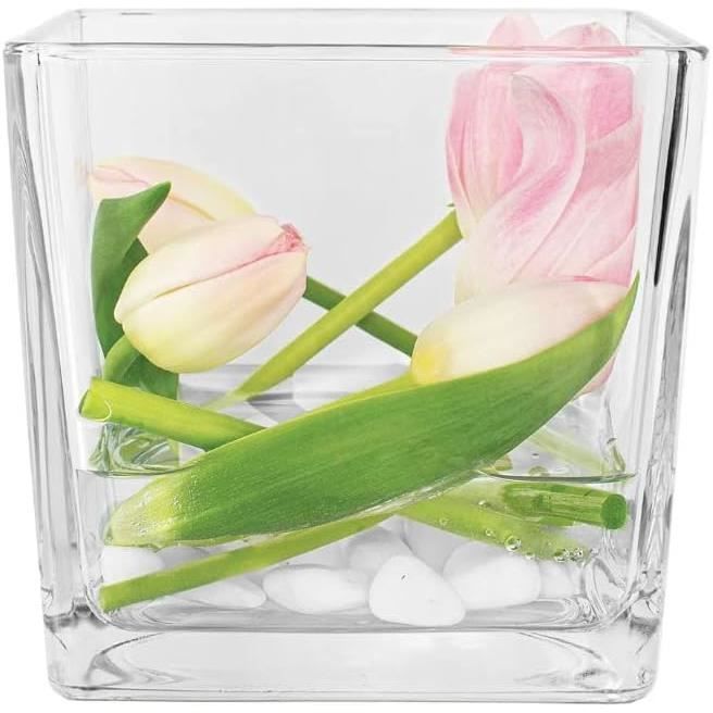 Cache Pot Verre 13.5 Cm Pot Fleur En Verre Transparent Cache Pot ...