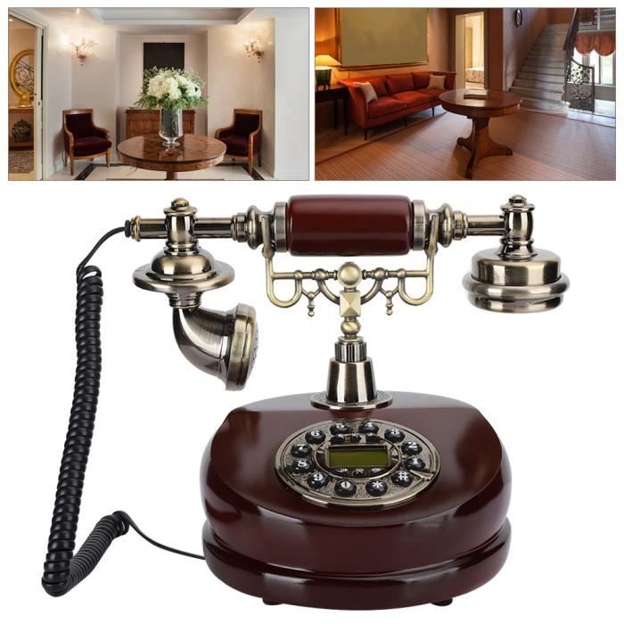 Mys-6200A Téléphone En Résine Européen Vintage À Cadran Décoration ...