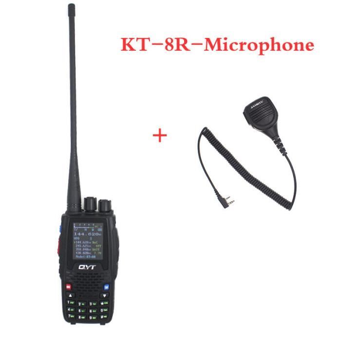 Talkies Walkies,QYT KT-8R – radio portative Quad Band 136-174MHz 220-260MHz 400-480MHz 350 ...