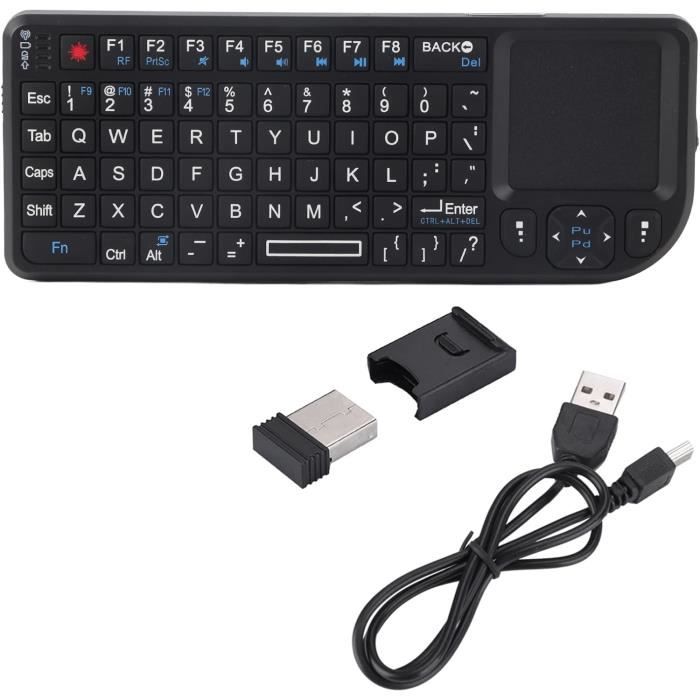 Mini Clavier Et Souris Sans Fil 2,4 Ghz Avec Pavé Tactile, Mini Clavier ...