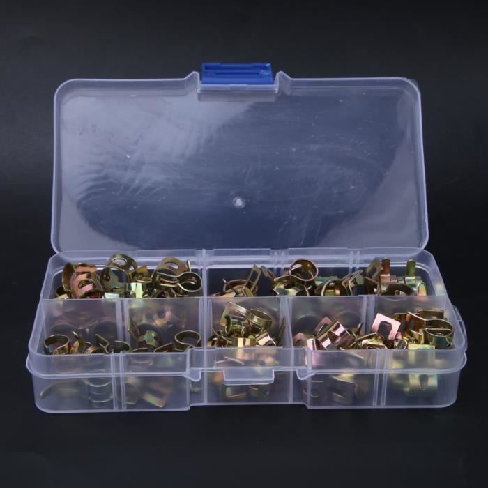 Cikonielf collier de serrage à ressort 75 pièces collier de serrage 6mm ...