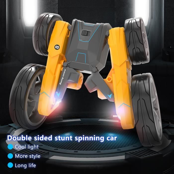 Voiture télécommandée rotative à 360 ° 2,4 GHz, jouet pour enfants de véhicule tout-terrain ...