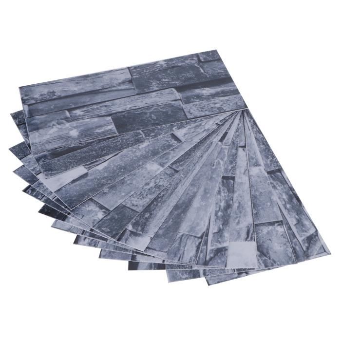 MOO Autocollant De Mur 12 Pièces Carreaux Autocollant Étanche Pvc Auto ...