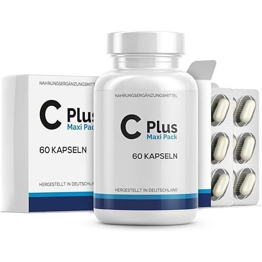 C Plus Capsules | C+ Maxi Pack pour l'homme actif | 60 capsules Contenu ...