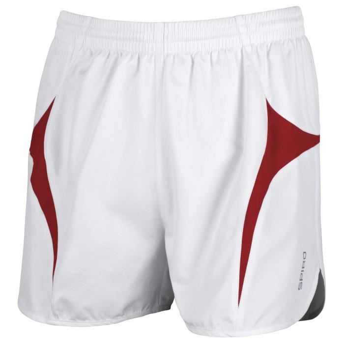 Spiro - Short de course - Homme Blanc - Cdiscount Prêt-à-Porter