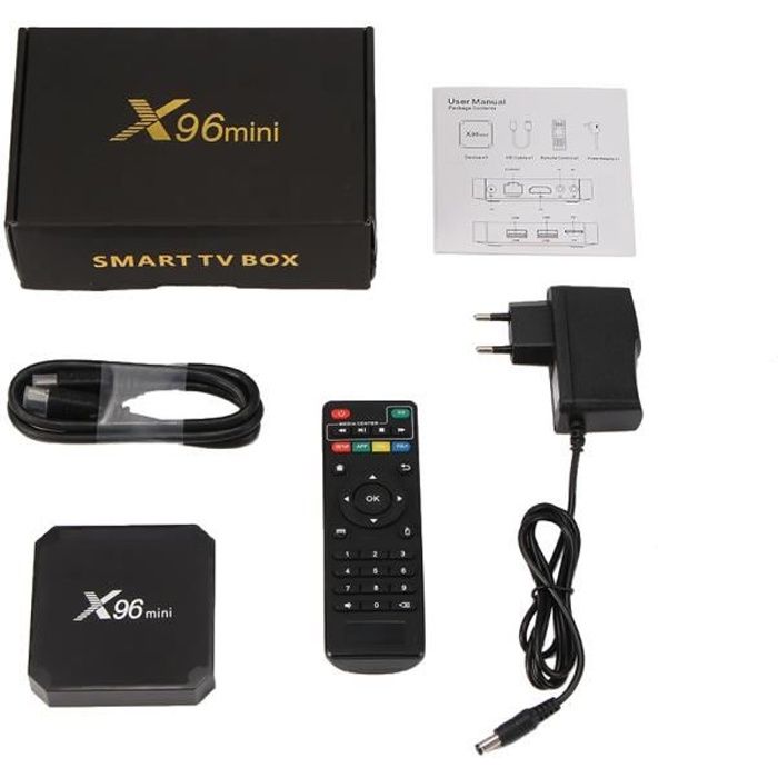 X96 Mini Android Tv Box Android 7.1 Amlogic S905W Quad-Core 2Go + 16Go 4K Hd Wifi Media Player ...