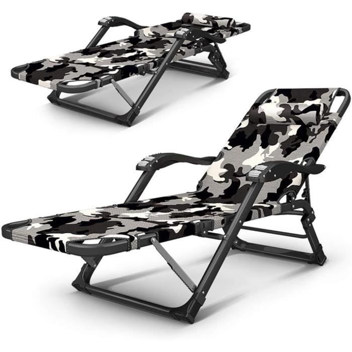 Chaises Longues Pliantes Chaises Longues Transat Avec Dossier Réglable ...