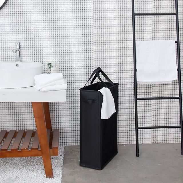 Panier à linge,45L Black--Paniers À Linge Minces 42l-62l, Poignées ...