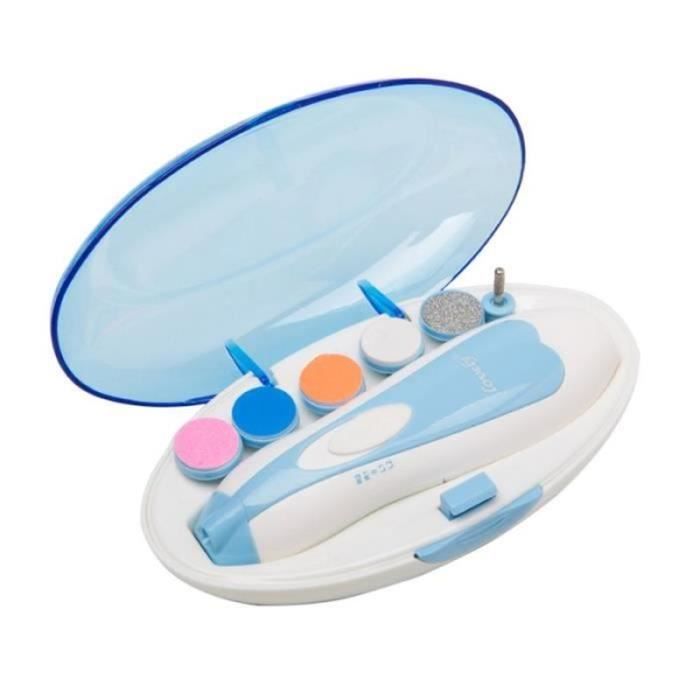 SET DE SOIN Baby Nail File Tools Battery Operated Electric Safe Trimmer ...