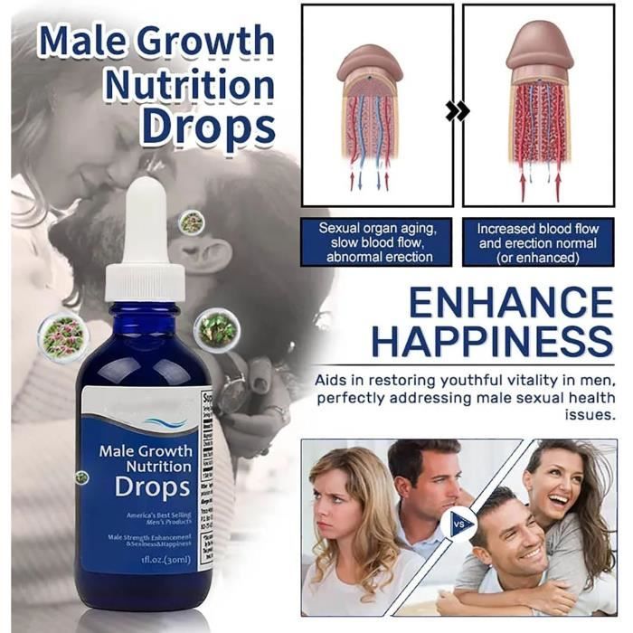 Male Growth Nutrition Drops,Drops For Men,Complex Men's Drops,Mens ...