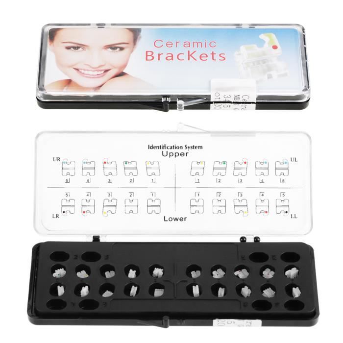 HURRISE 20Pcs Orthodontic Ceramic Brackets Dentaires Slot Roth 022 ...