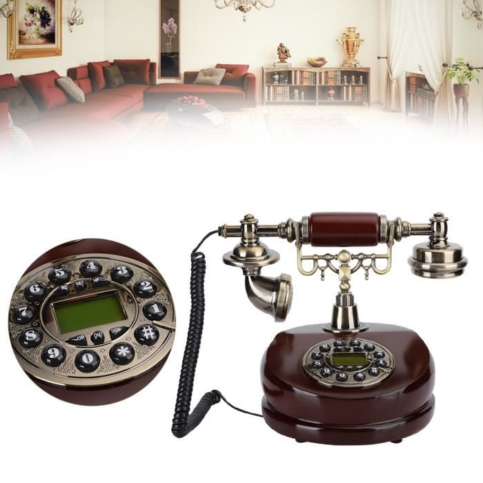 Mys-6200A Téléphone En Résine Européen Vintage À Cadran Décoration ...