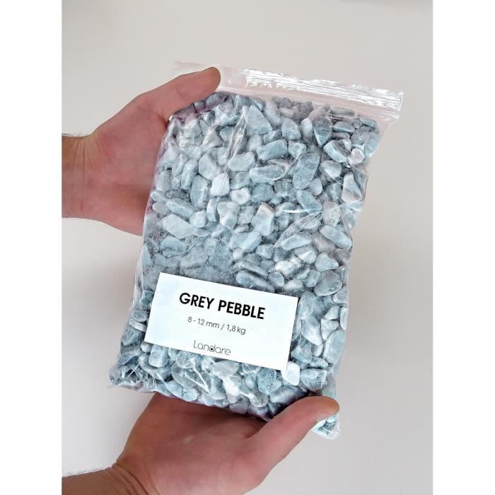 Galet Gris 1,8Kg - Galets Decoratif - Galet Aquarium - Cailloux ...