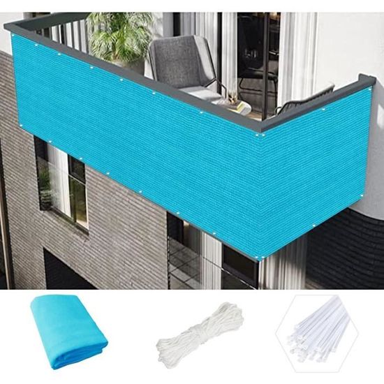 Cache Vue Balcon 75 X 750 Cm Brise Vent Terrasse, Brise-Vue Balcon ...
