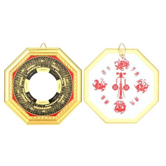 Duokon Chinois Feng Shui Dent Convexe Miroir Feng Shui chinois comptoir ...