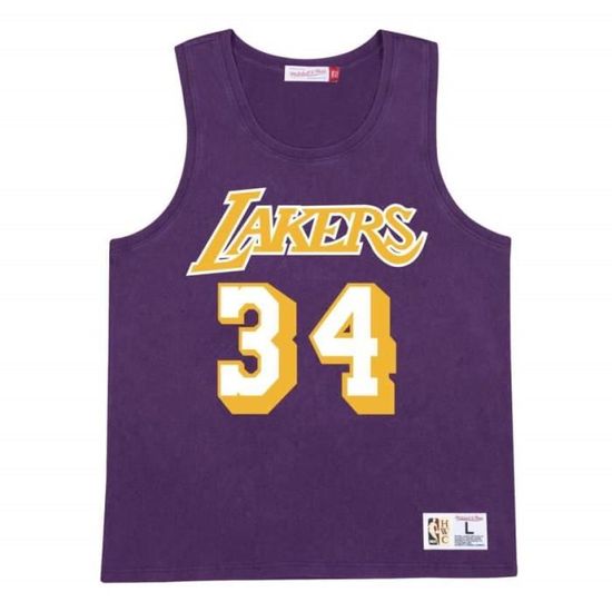 Maillot Los Angeles Lakers Shaquille O'Neal - violet/jaune - S ...