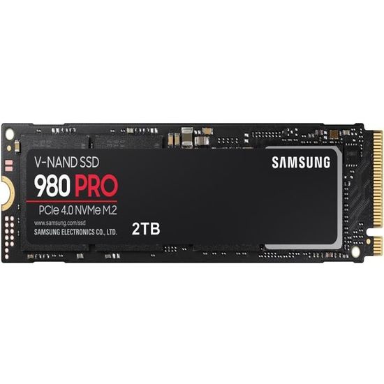 Samsung 980 pro m.2 2280 2tb pcie Gen 4.0 X4, nvme 1.3c Samsung V - NAND disque SSD interne MZ ...