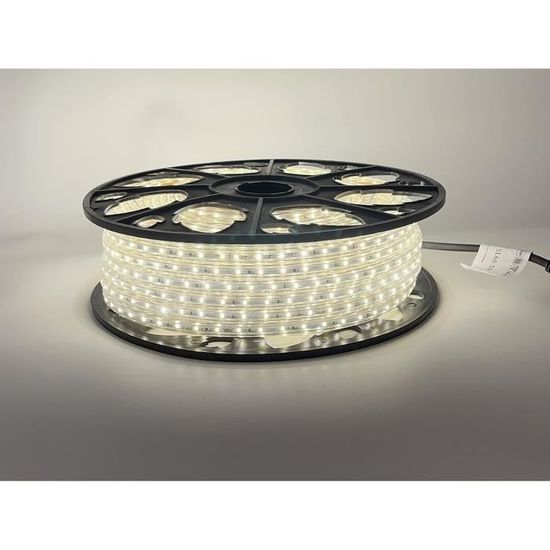 Ridgetube Profi Serie - Ruban Led 50M Extérieur Et Intérieur, 220V-240V, Blanc Chaud, Dimmable ...