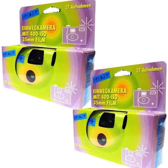 2 x 1A Photo PORST Appareil photo jetable Spirit Vert-6 - Cdiscount ...