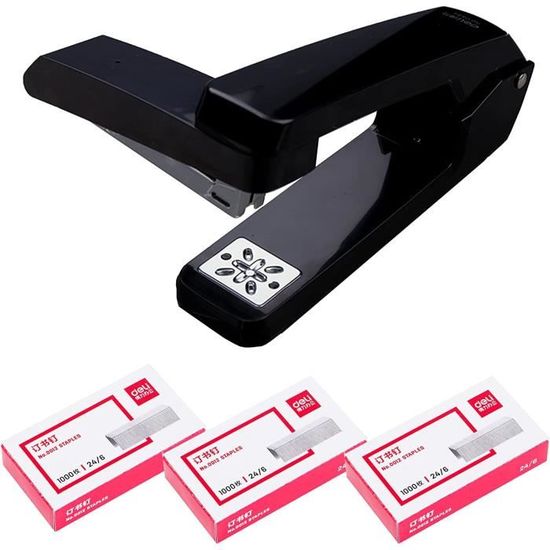 Agrafeuse de bureau pivotante à 360° - SSS - XUBX - Capacité 20 feuilles - Métal de haute ...