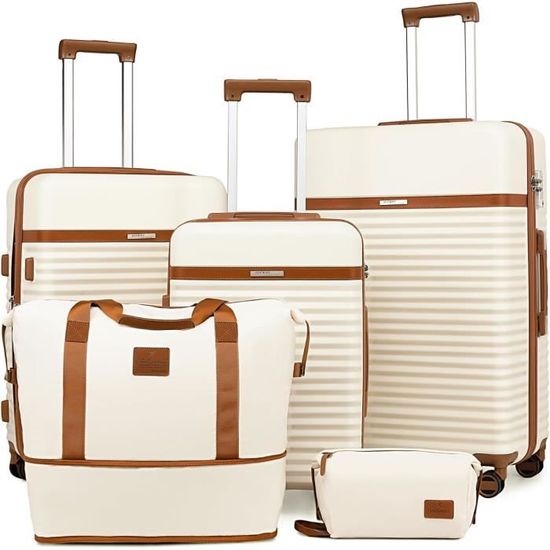 Set De 3 Valise Valise Cabine E Sacs De Voyage Rigide Ensemble De ...