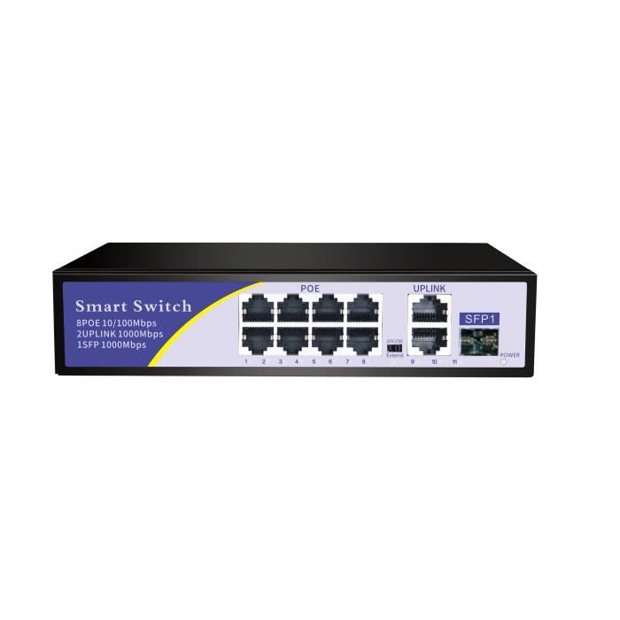 Commutateur Poe UE - commutateur Ethernet POE, 8 ports, 1000M, support ...