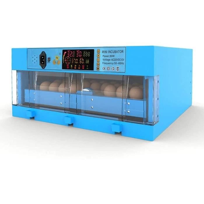 Couveuse Automatique, 48 œufs Incubateur d'oeufs Transparent et Digital ...