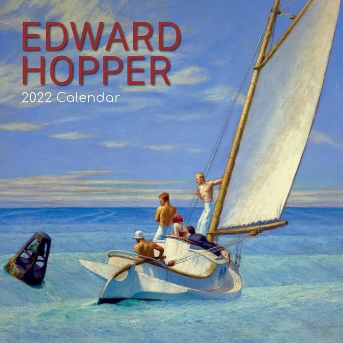Calendrier mural 2022 Edward Hopper30,5 x 30,5 cmvue mensuelle16 moisthème arts et ...