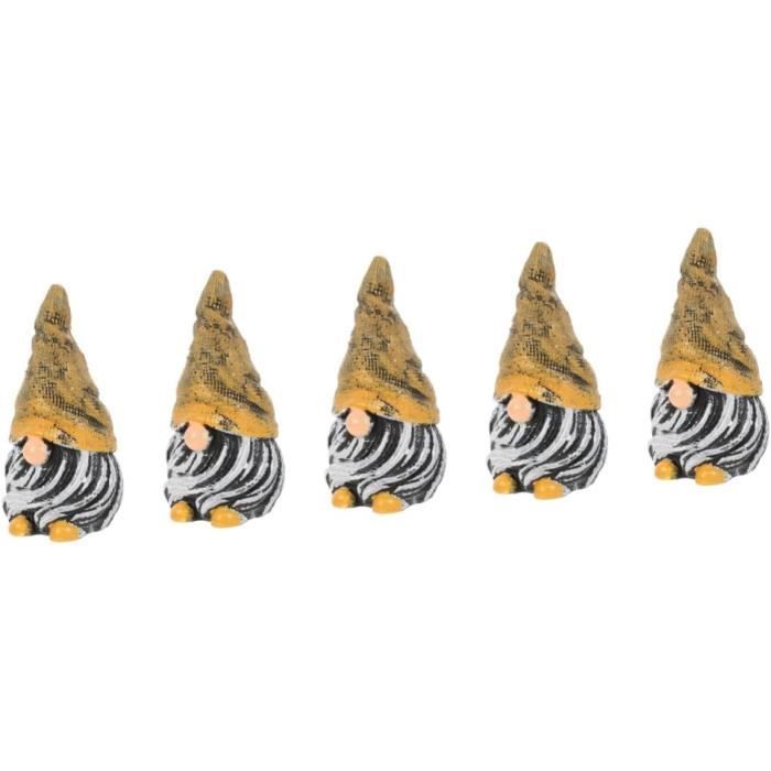 5 Pièces Ornement De Nain En Résine Nain De Jardin En Résine Ornements ...