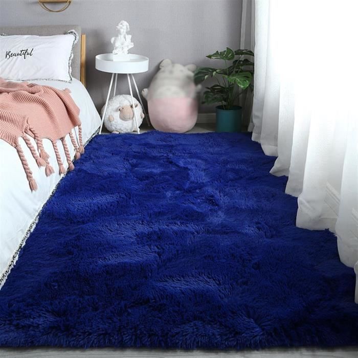 Tapis Doux Salon Tapis Anti Slip Moelleux Chambre Tapis Tapis Shaggy ...