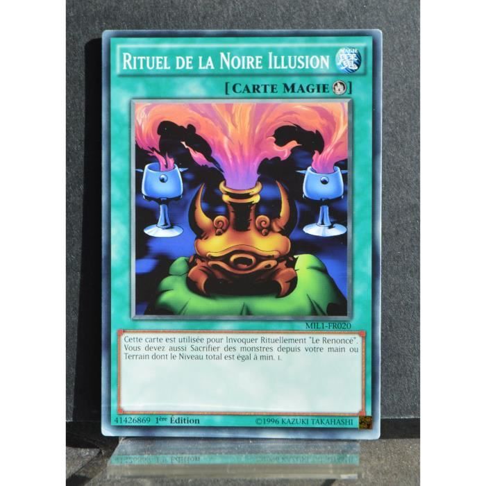 Carte YU-GI-OH MIL1-FR020 Rituel de la Noire Illusion (Black Illusion Ritual) - Commune NEUF FR ...