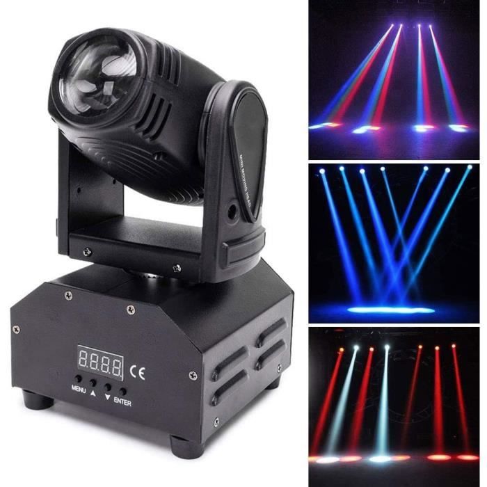 Lampe de scène à Motif lumière de scène à tête Mobile RGBW (4 en 1 ...