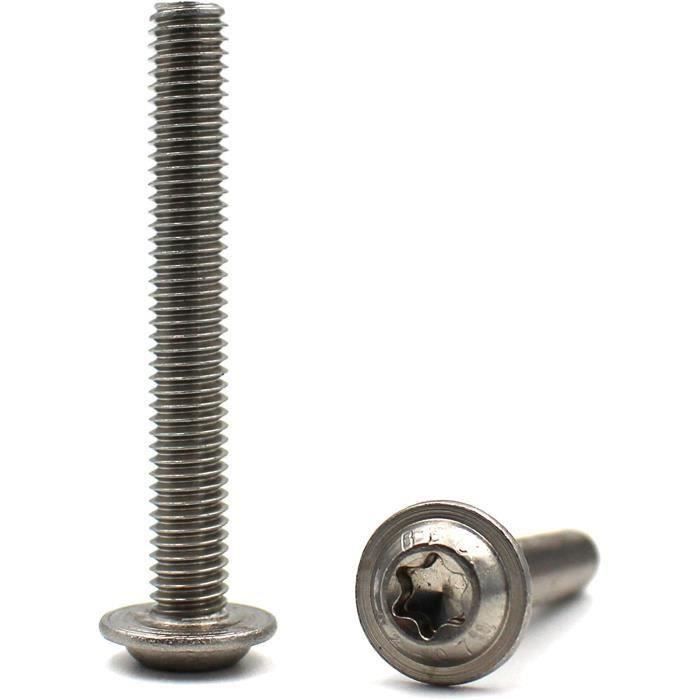 Vis à tête bombée avec bride et six pans creux-Torx (ISR, TX) selon la ...