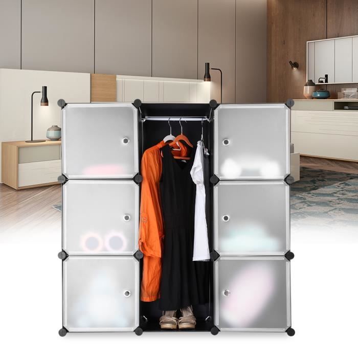 LANGRIA 9-Cube Interlocking Modular Etagère de Stockage avec Porte ...