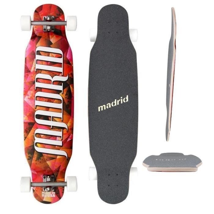 Longboard - MADRID - Paddle 40.5" - Craquelé - Kicktail double ...