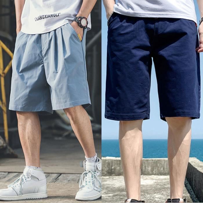 Short,Cargo à lacets pour homme, survêtement d'été décontracté, Fitness ...