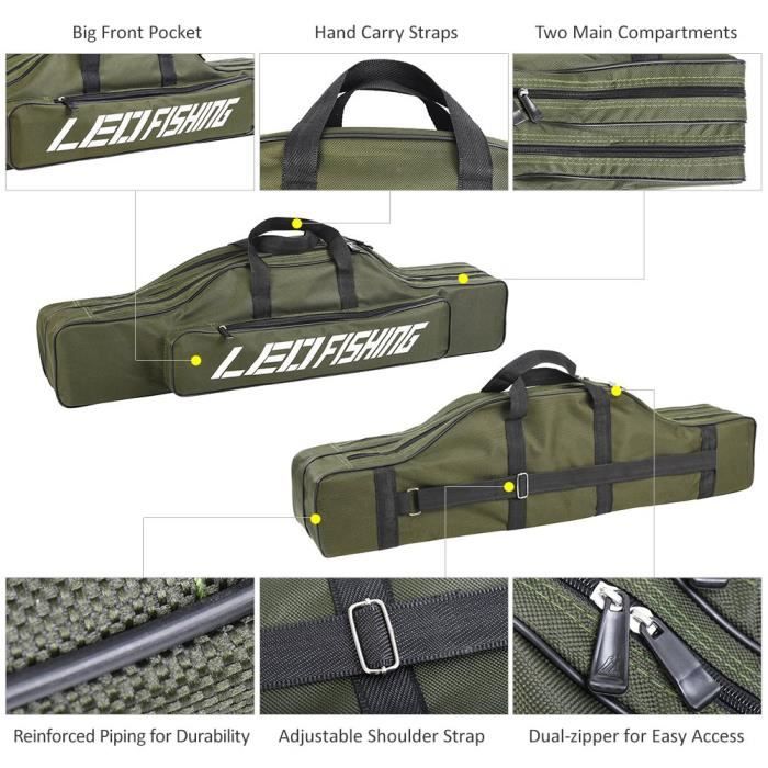 Pêche Tackle Sac Pêche Tige de pêche Porte-canne Portable Table de ...