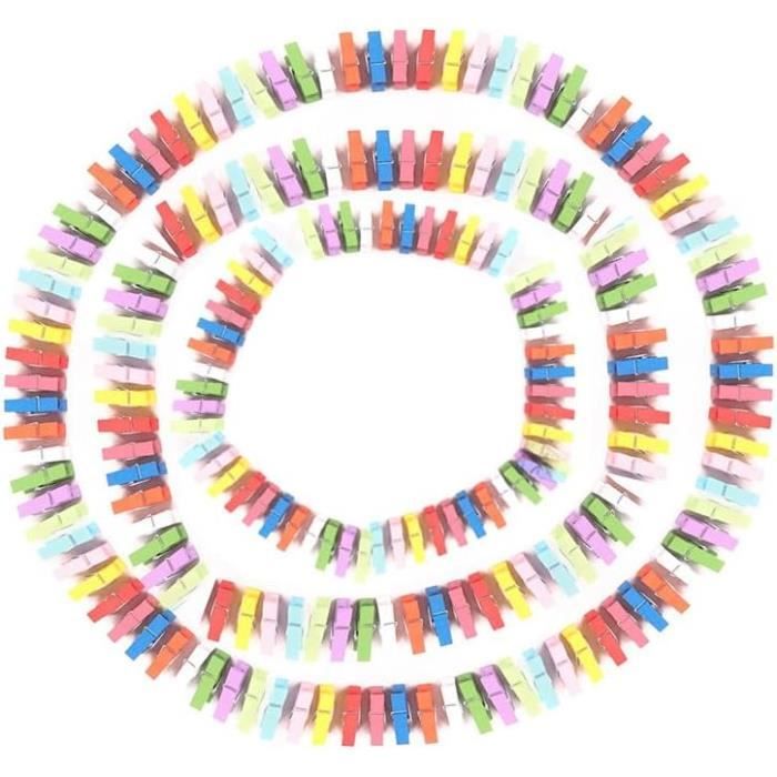 Lot De 100 Mini Pinces Décoratives, Pinces Décoratives Naturelles Pour ...