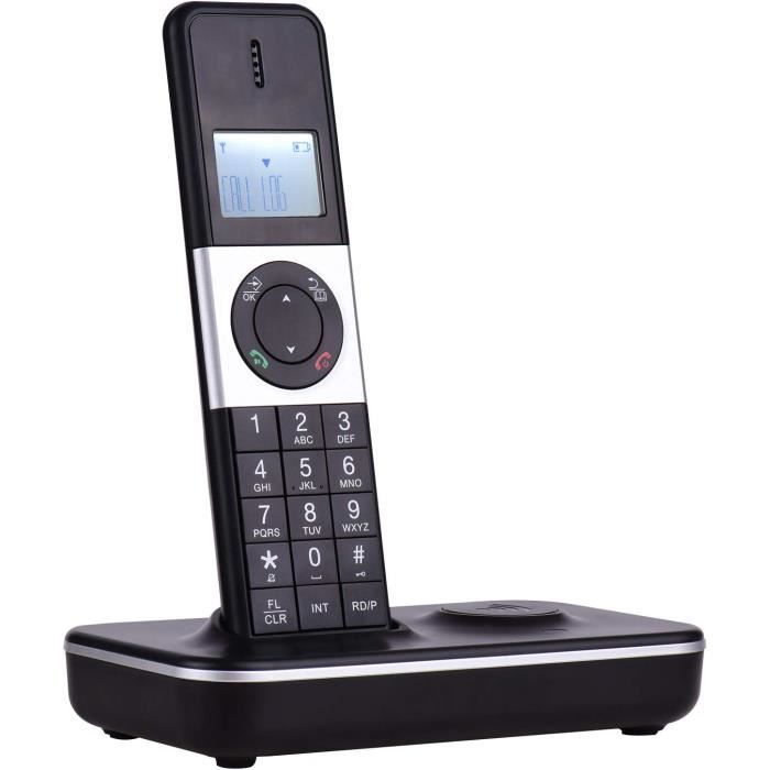 Ehskzjh Téléphone Sans Fil Combiné,Téléphone Numérique Sans Fil Avec ...
