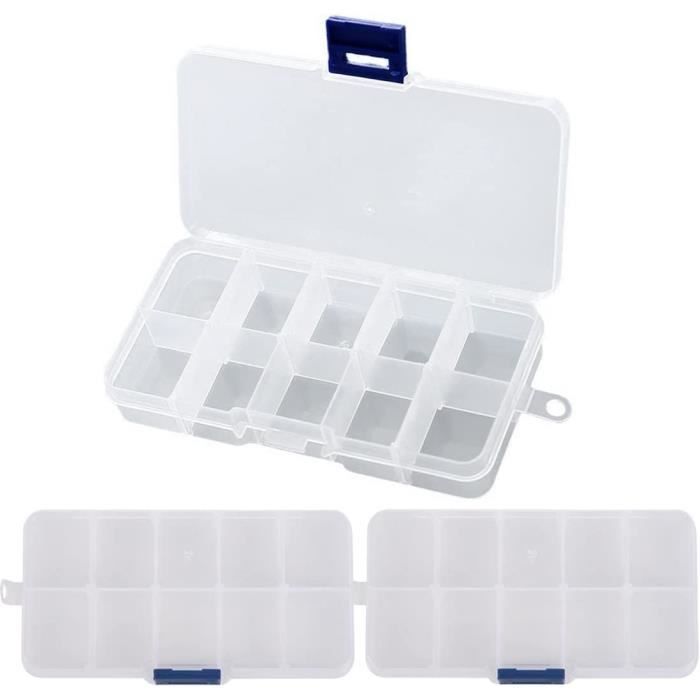 Eamle 3 Boîtes de rangement multifonctionnelles en plastique, petite ...